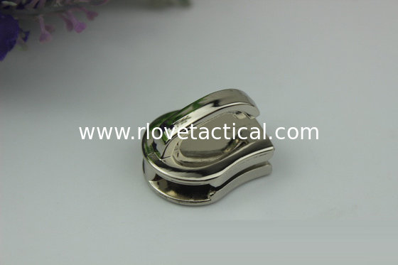 Eco-friendly zinc alloy bag accessories nickel color metal train head zipper slider 15#