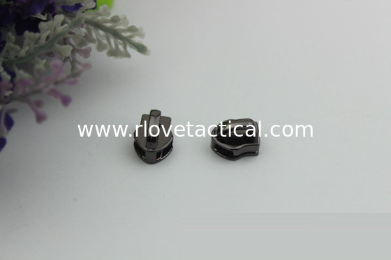High end zinc alloy light gold nylon teeth zipper 5# zipper slider for bags