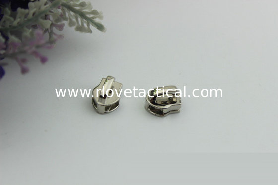 High end zinc alloy light gold nylon teeth zipper 5# zipper slider for bags