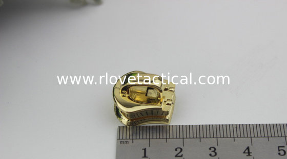 Multi-function metal zinc alloy light gold bag hardware 10# slider for zipper