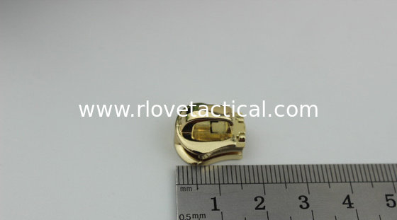 Bag accessories wholesale decorative light gold metal custom zipper sliders 8#