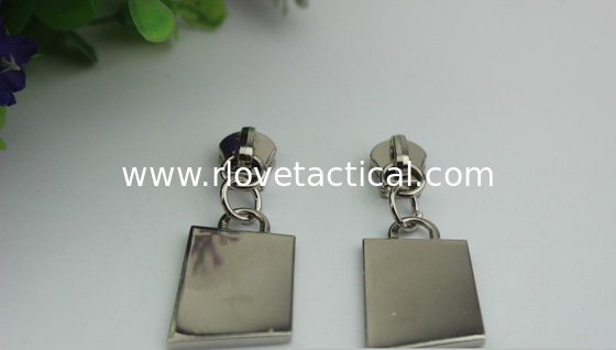 Professional hardware factory new design NO.5 hot sale zinc alloy nickel color zipper puller slider for handbag