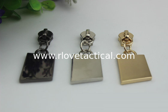 Professional hardware factory new design NO.5 hot sale zinc alloy nickel color zipper puller slider for handbag