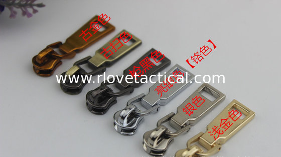 2018 DIY new style custom design zinc alloy 6 color personalized zipper puller with slider 5#