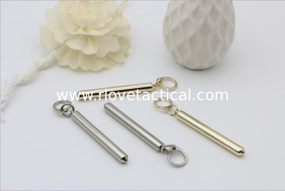 Custom high end shiny gold zinc alloy 53.7 mm metal zipper puller for bags