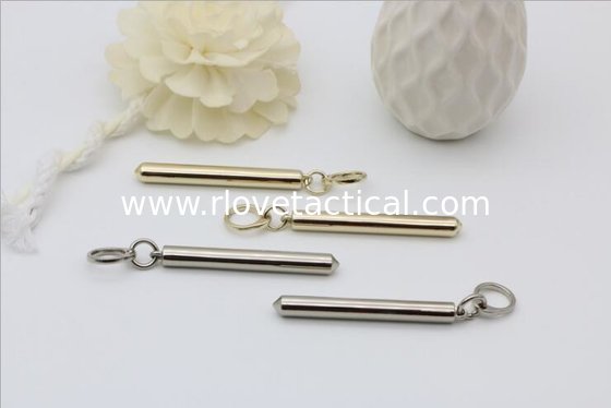 Custom high end shiny gold zinc alloy 53.7 mm metal zipper puller for bags