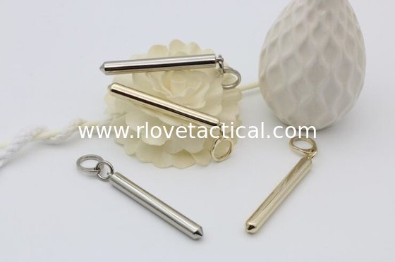 Custom high end shiny gold zinc alloy 53.7 mm metal zipper puller for bags