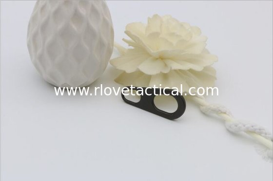 Top quality zinc alloy matte gunmetal color 38.4 mm oval shaped zipper puller design for clothing