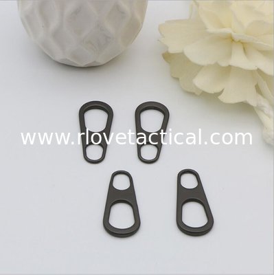 Best price wholesale metal accessories matte gunmetal color handbag zipper puller with sliders 3#