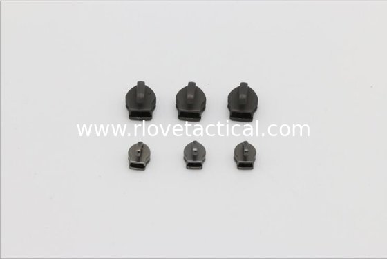 High level all kinds of size metal handbag hardware zinc alloy zipper sliders with gunmetal color