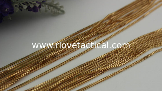 Wholesale fashion 2 mm width decorative iron gold & nickel metal chains for bags