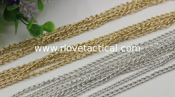 Handbag hardware 3 mm width iron material gold detachable metal purse chains