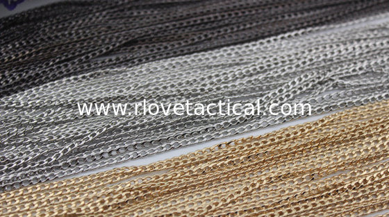 Cheaper iron material 3 mm width gold adjustable metal bag accessories metal chain for handbags