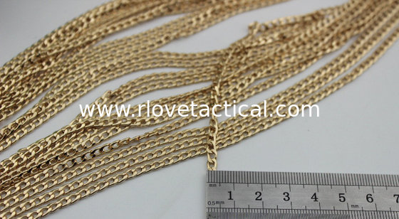 DIY fashion shiny gold / nickel / gunmetal color 4 mm width iron metal luxury chain bag