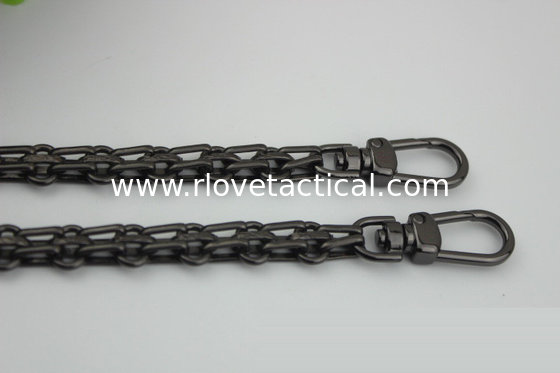 DIY novelty design iron material light gold color 120 mm length bag chain with hooks