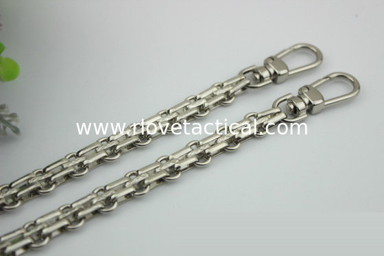 DIY novelty design iron material light gold color 120 mm length bag chain with hooks
