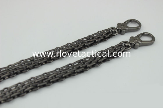 New product design zinc alloy snap hooks match 120 mm iron material gold chain for bag