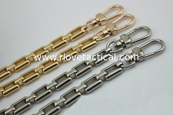 Hot selling zinc alloy light gold 120 mm length clutch bag chain for strap