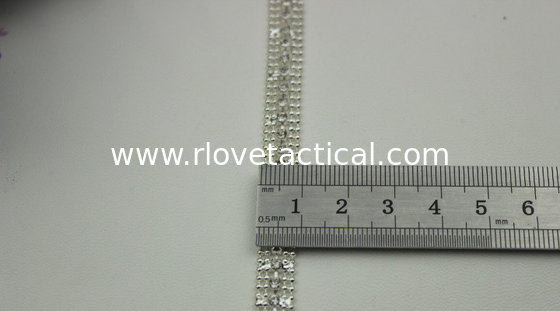 Bag hardware custom iron diamond decorative width 9 mm silver color metal bag chain