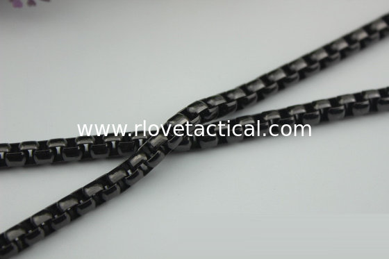 Delicate novelty design 7 mm gunmetal and gold color metal chain for bag