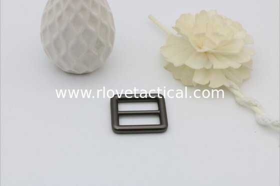 Handbag accessories 1 inch gunmetal color metal adjustable slide buckles for leather straps