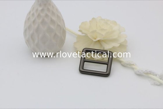 Handbag accessories 1 inch gunmetal color metal adjustable slide buckles for leather straps