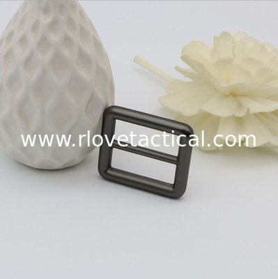 Handbag accessories 1 inch gunmetal color metal adjustable slide buckles for leather straps