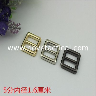 Zinc alloy high plating light gold 16 mm width handbag buckles adjustable strap