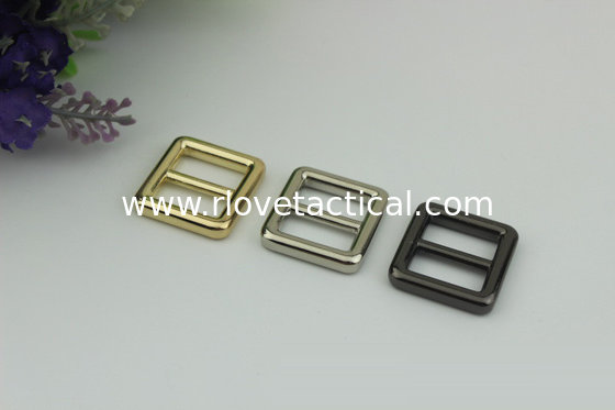 Zinc alloy high plating light gold 16 mm width handbag buckles adjustable strap