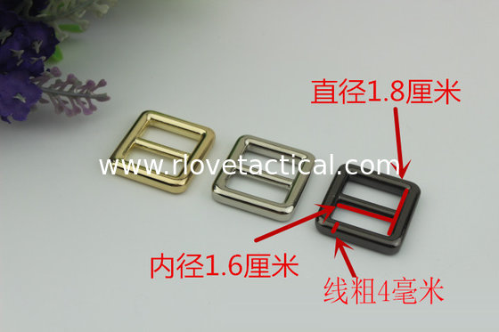 Zinc alloy high plating light gold 16 mm width handbag buckles adjustable strap