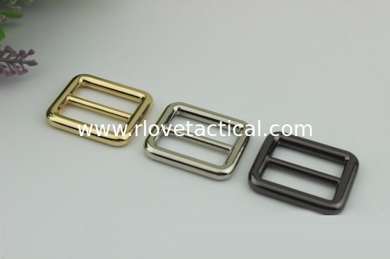 Personalized fashion nickel free light gold 26 mm bag metal slide buckles for leather