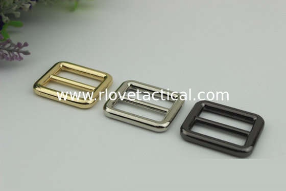 Personalized fashion nickel free light gold 26 mm bag metal slide buckles for leather
