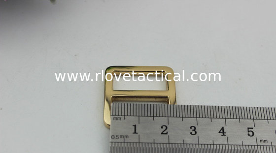 High quality 20 mm nickel color flat shape adjustable metal slide buckles for handbags