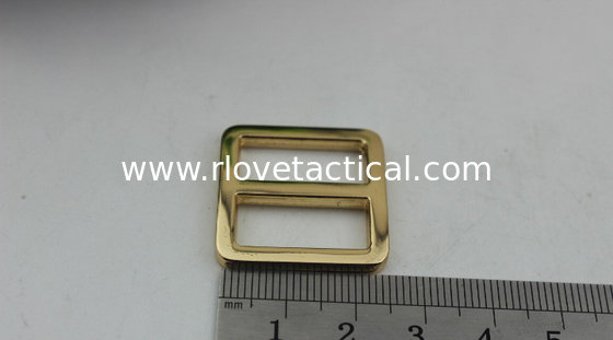 High quality 20 mm nickel color flat shape adjustable metal slide buckles for handbags