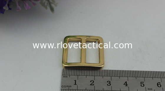 High quality 20 mm nickel color flat shape adjustable metal slide buckles for handbags