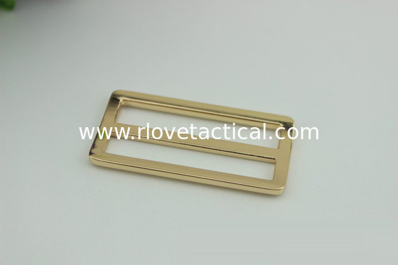 China manufacturer 50 mm nickel color bag adjuster slide strap metal tri-glide buckle