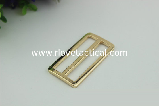 China manufacturer 50 mm nickel color bag adjuster slide strap metal tri-glide buckle