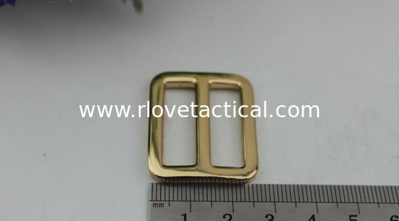 High end zinc alloy 32 mm light gold metal adjustable slide buckles for handbags
