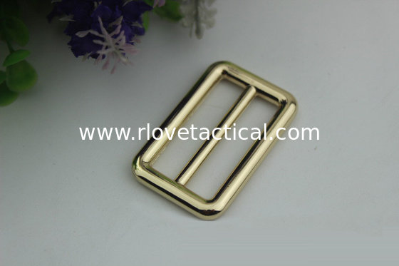New product 38 mm hanging brush anti brass color zinc alloy metal slide adjustable buckles for bag hardware
