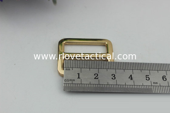 Custom zinc alloy 25 mm nickel color metal adjustable strap slide buckle for backpack
