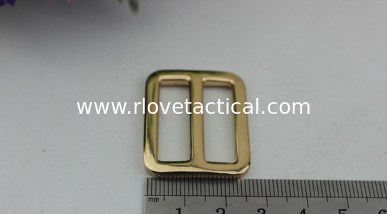 Custom zinc alloy 25 mm nickel color metal adjustable strap slide buckle for backpack