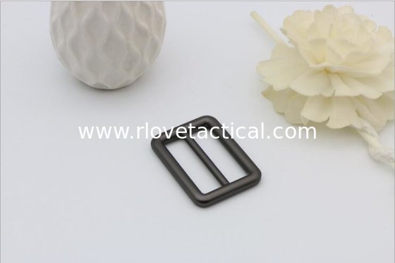China supply gunmetal color 31.6 mm slide adjuster metal buckle for bags