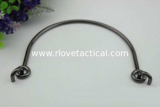 Leather bag hardware gunmetal color 150 mm zinc alloy handbag metal handle