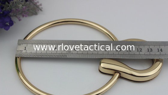 Custom metal hardware accessories zinc alloy light gold purse leather low price handbag strap handle