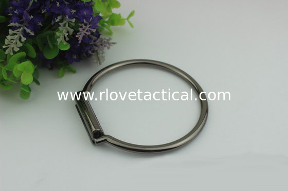 Nice polished custom zinc alloy light gold 60 mm metal handbag handle for bags parts