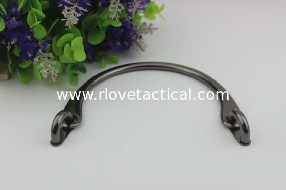 Shiny light gold color zinc alloy 155 mm length handbag hardware handle