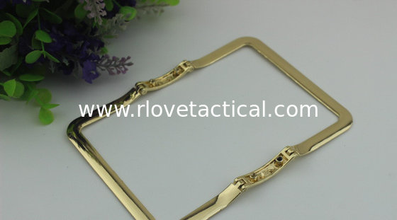 Fashion design zinc alloy decoration light gold 125 mm tote bag metal handle