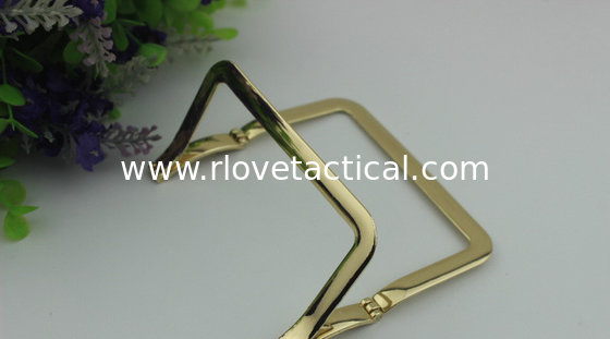 Fashion design zinc alloy decoration light gold 125 mm tote bag metal handle