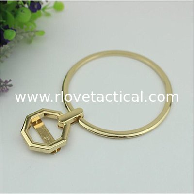 High quality fashion custom designer zinc alloy hardware gold accessories wholesale bag handle