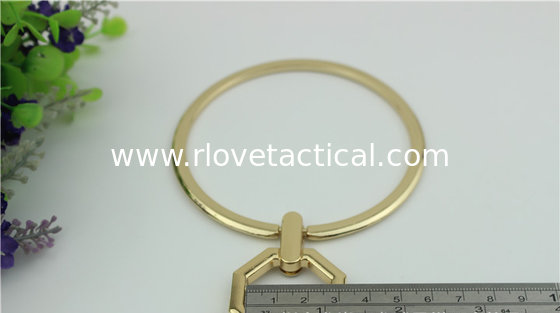 High quality fashion custom designer zinc alloy hardware gold accessories wholesale bag handle